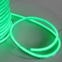 China High Brightness Mini 24v Neon Flex Green Housing Water / UV Resistant for sale