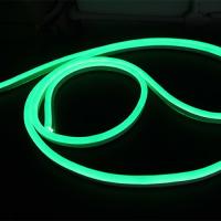 China LED Neon Flex Strip Flexible Waterproof Green Neon Light Strip 12V DC Input Seamless Design Ideal for Building Edges and Home Decor for sale