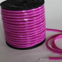 China LED Neon Flex Strip Pink Housing Mini Size 12V Input Waterproof Eco PVC Material SMD2835 LEDs High Brightness Uniform Light for Signage for sale