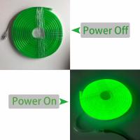 China Room Decor Led Neon Flex Strip Green Color Soft Material With 2 Year Warranty for sale