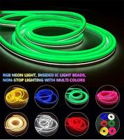 China Room Decor Led Neon Flex Strip Green Color Soft Material With 2 Year Warranty for sale