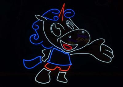 China DC 12V Acrylic Silicone 200cm EU Plug LED Neon Sign for sale