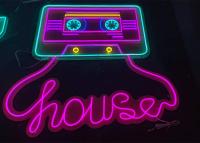 China Transparent Acrylic 200cm EU Plug LED Neon Signs for sale