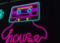 China Transparent Acrylic 200cm EU Plug LED Neon Signs for sale