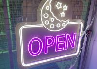 China Custom Neon Signs with Laser Cut Acrylic Backing Providing Easy Hanging and Durable Lighting for Various Indoor Settings for sale