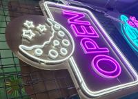 China Custom Neon Signs with Laser Cut Acrylic Backing Providing Easy Hanging and Durable Lighting for Various Indoor Settings for sale