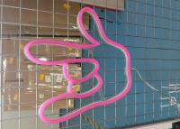 China Pink Palm Hazard Free AU Plug 6ft Wire Led Neon Signs for sale
