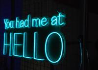 China EU Plug 10cm 12VDC Led Neon Signs For Sweethearts for sale