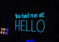 China EU Plug 10cm 12VDC Led Neon Signs For Sweethearts for sale