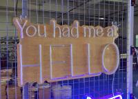 China EU Plug 10cm 12VDC Led Neon Signs For Sweethearts for sale