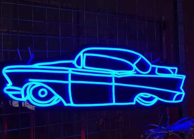 China Acrylic Silica Gel 12VDC 200cm Car Neon Signs For Auto Show for sale