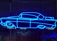 China Acrylic Silica Gel 12VDC 200cm Car Neon Signs For Auto Show for sale