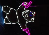 China Hazard Free 12VDC EU Bear Neon Light Billboard For Gift for sale