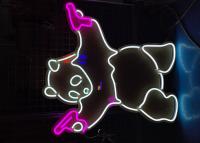 China Hazard Free 12VDC EU Bear Neon Light Billboard For Gift for sale
