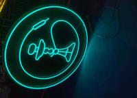 China Garden Neon sign Blue color billboard lighting pattern Interior Decorating for sale
