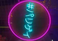 China circular ring neon sign Korean street style fashion shop lighting billboard for sale