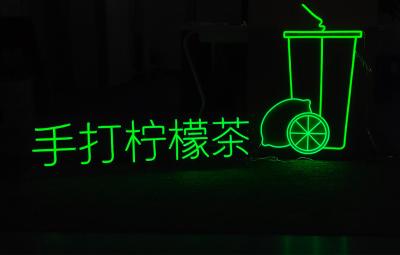 China Tea coffee bar shop neon sign color billboard Drop shinpping No MOQ for sale