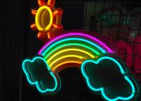China rainbow Custom neon sign led silica gel acrylic board  handmade fashion lighting for sale