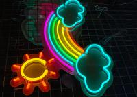 China rainbow Custom neon sign led silica gel acrylic board  handmade fashion lighting for sale