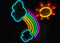 China rainbow Custom neon sign led silica gel acrylic board  handmade fashion lighting for sale