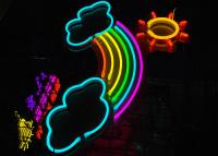 China rainbow Custom neon sign led silica gel acrylic board  handmade fashion lighting for sale
