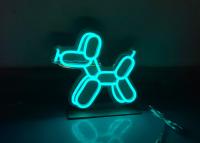 China Custom dog acid blue  neon sign  handiwork  5*12mm 3A power supply for sale