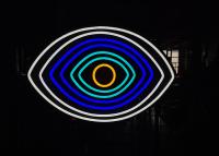 China Eye of god  Excellent Custom Neon Signs High Visibility Easy Install for sale