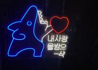 China Custom Fat star indoor Neon Signs Led Neon Open Sign 50/60HZ to korea for sale