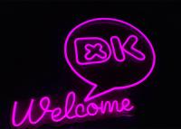 China High Performance Welcome Custom Led Neon Signs Pink color 12v for sale