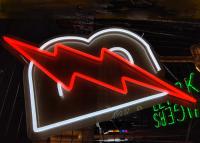 China Acrylic 12VDC 200cm Led Lightning Neon Signs RoHS For Bar for sale