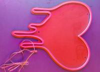 China Vasten pink melt heart neon sign 12V silica gel  led neon sign for sale