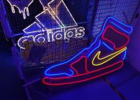 China 12VDC Acrylic Silicone Led Neon Shoes Billboard 200cm for sale
