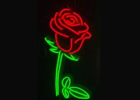 China Rose Acrylic Illuminated Led Neon Signs 12VDC 14 Colors for sale