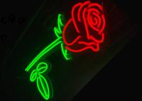 China Rose Acrylic Illuminated Led Neon Signs 12VDC 14 Colors for sale