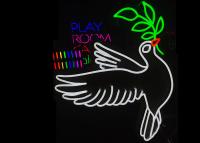 China 10cm Vasten Dove Led Neon Signs 12v For Retail Pet Shop for sale