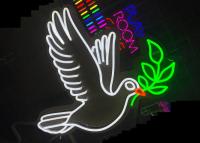 China 10cm Vasten Dove Led Neon Signs 12v For Retail Pet Shop for sale