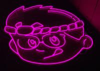 China EU Plug 100cm Acrylic Led Neon Signs Silica Gel AC240V for sale