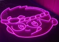 China EU Plug 100cm Acrylic Led Neon Signs Silica Gel AC240V for sale