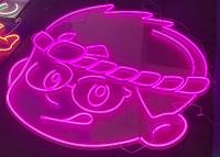 China EU Plug 100cm Acrylic Led Neon Signs Silica Gel AC240V for sale