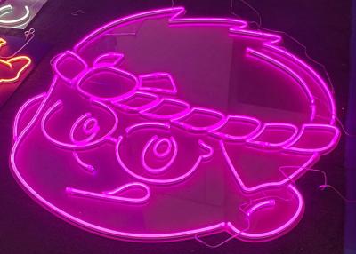 China EU Plug 100cm Acrylic Led Neon Signs Silica Gel AC240V for sale