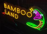 China 100cm Vasten Bamboo Land Custom Neon Sign Silica Gel For Park for sale