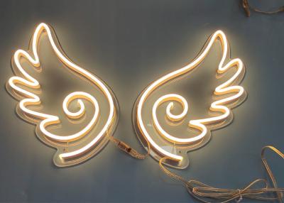 China Silica Gel  Vasten Wing Neon Led Signs 12VDC For Amusement Park for sale
