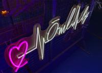 China RoHS AC100V 150cm Silica Gel Neon Sign 18 colors For Store for sale