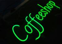 China Coofeeshop neon sign custom size for coffe  business street shopping center for sale