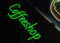 China Coofeeshop neon sign custom size for coffe  business street shopping center for sale