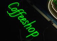 China Coofeeshop neon sign custom size for coffe  business street shopping center for sale