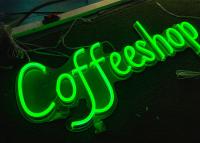 China Coofeeshop neon sign custom size for coffe  business street shopping center for sale