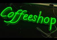 China Coofeeshop neon sign custom size for coffe  business street shopping center for sale