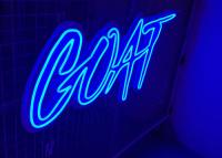 China 50000hrs Goat Silica Gel Led Neon Sign 200cm EU Plug Acrylic for sale