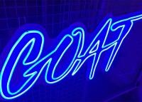 China 50000hrs Goat Silica Gel Led Neon Sign 200cm EU Plug Acrylic for sale